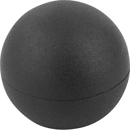 Kipp Ball Knobs in plastic to DIN 319 ext. Style E, tapped bushing, metric K0158.22506 | Zoro